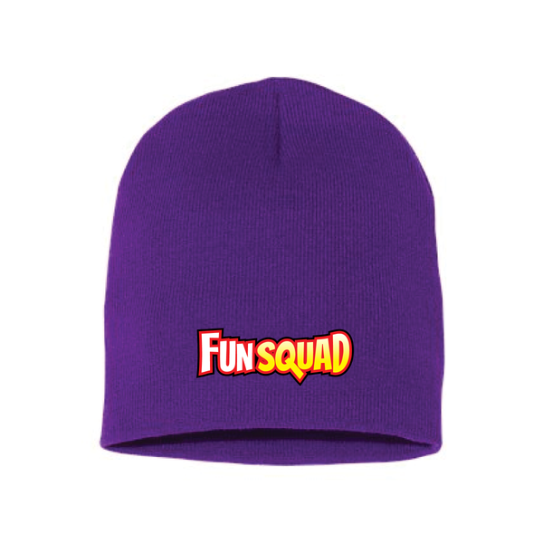Classic Short Beanie-Fun Squad Logo Red – FunSquadMerch